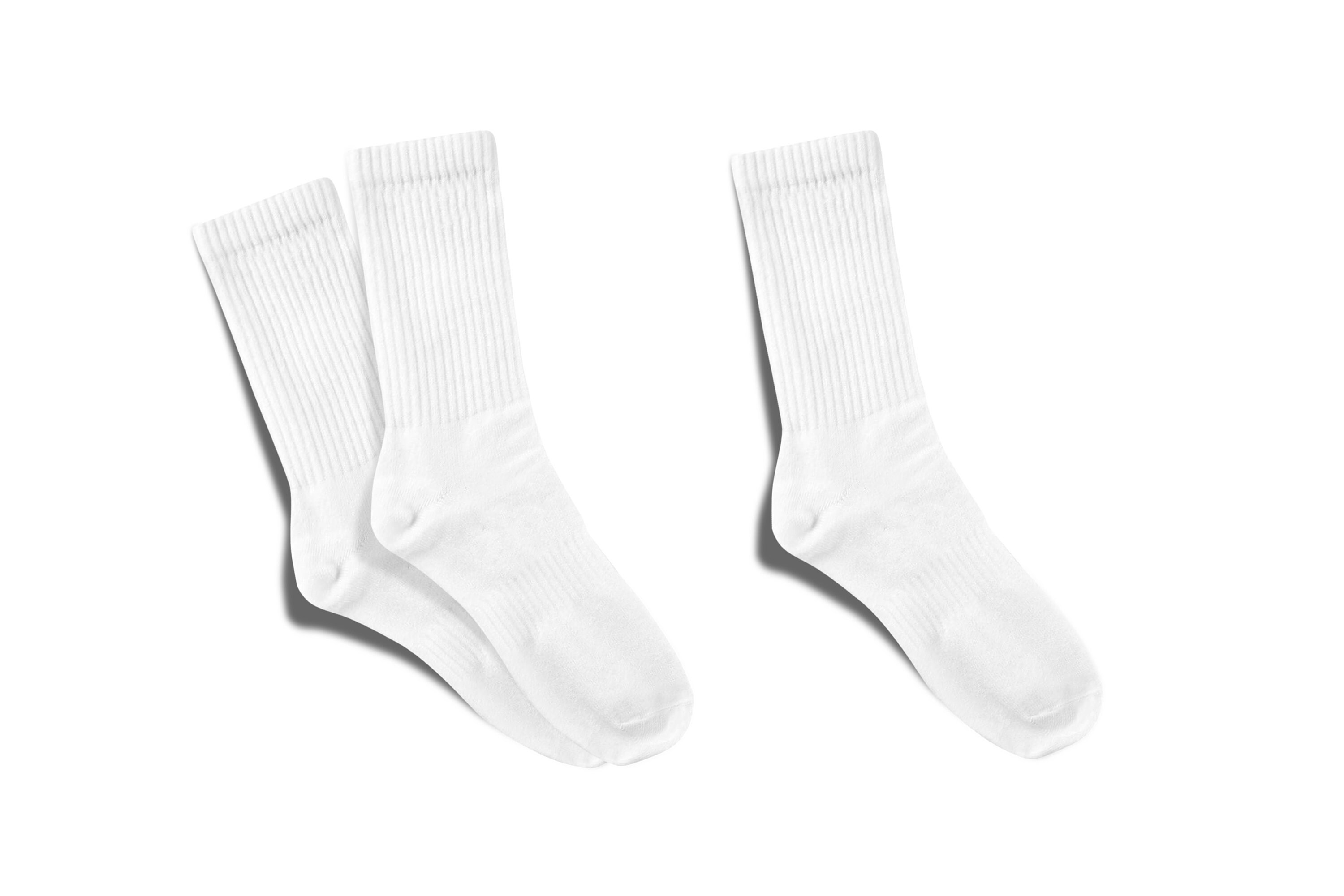 Sock Template PSD, Socks Mockup, Blank Sock Template, Crew Sock ...