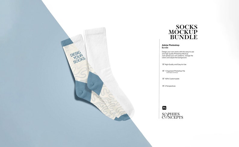 Sock Template PSD, Socks Mockup, Blank Sock Template, Crew Sock ...