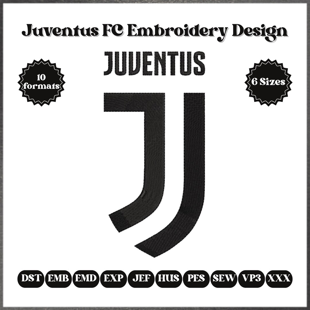 Juventus FC Logo Embroidery Design Instant Download, Juventus Machine ...
