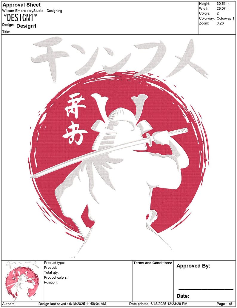 Samurai Embroidery Design Machine File, Japanese Warrior Sword Art PES ...