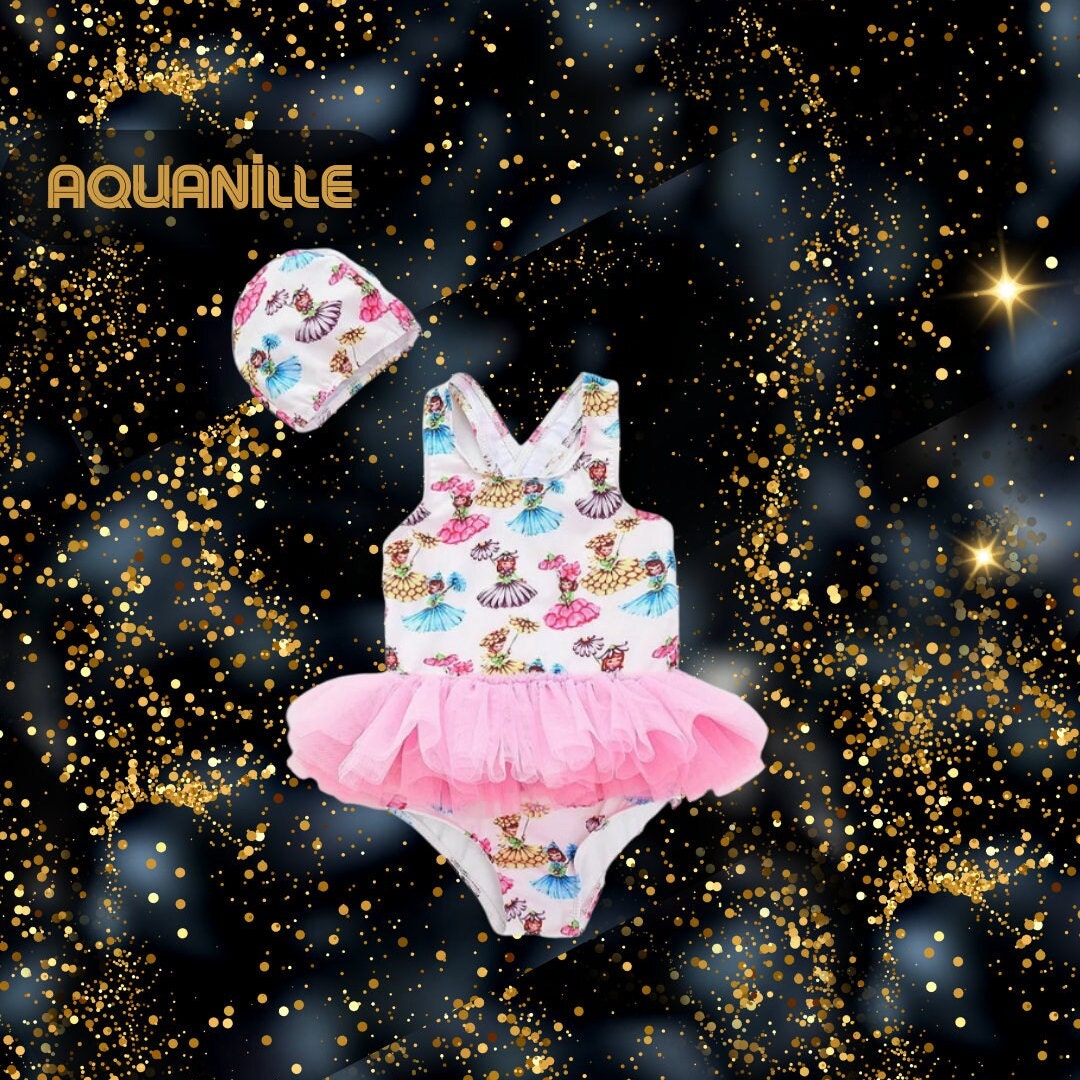 GIRL Swimwear, TODDLER SWIMSUIT, Swim Cap, Bathing Suit, Shower Cap ...