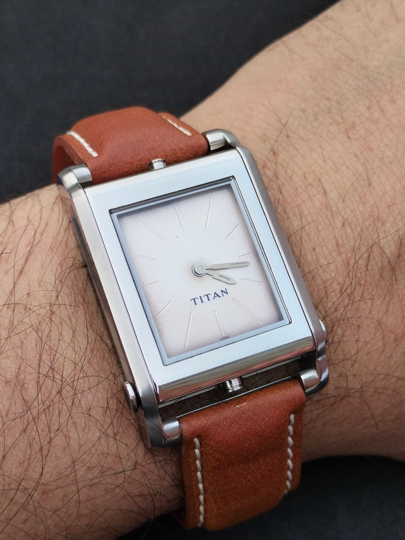 Vintage Geniune Titan Reverso Double White & Blue Face - Etsy