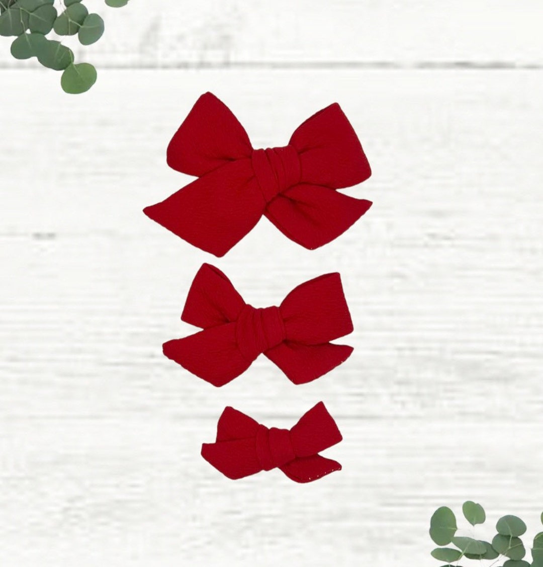 Sienna Hand Tied Bow With Alligator Clips, Toddler Baby Girl Hair Bow ...