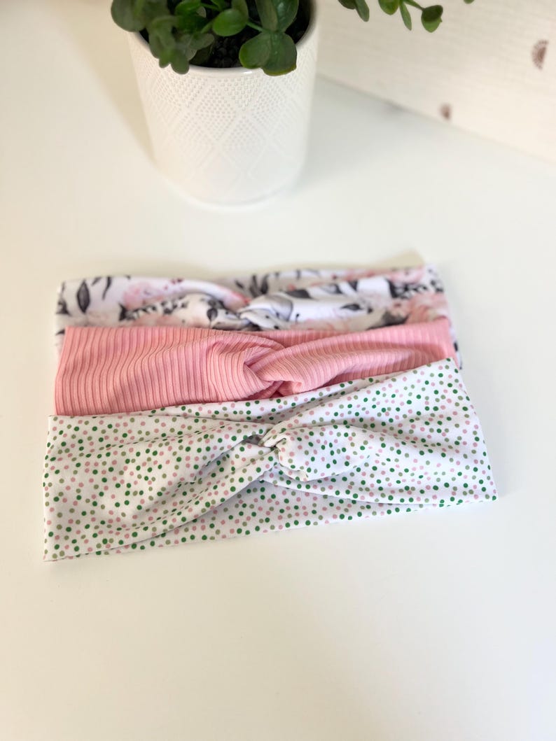 Soft Ribbed Knit Twisted Headbands Set of 3, Twist Headwrap, Soft and ...