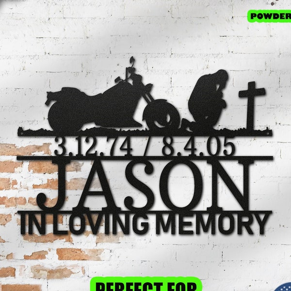 Motorcycle in Loving Memory Svg - Etsy