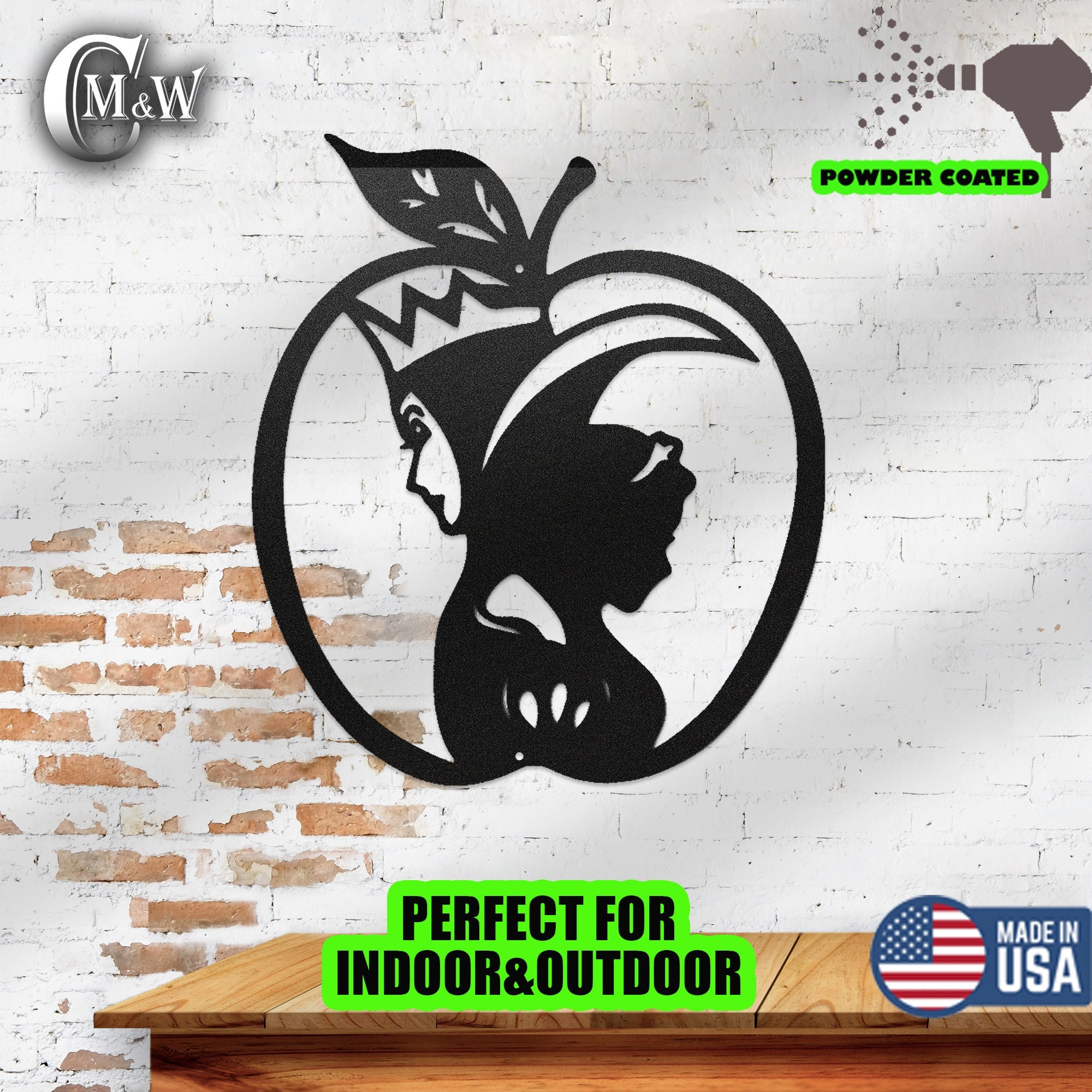 Snow White Witch Poison Apple Metal Sign Poison Apple Sign - Etsy