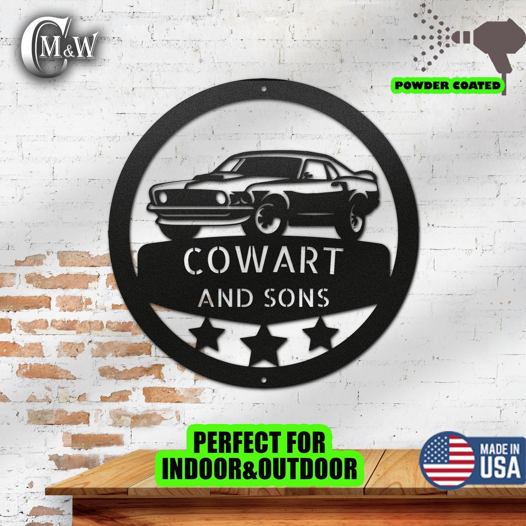 Custom Workshop Sign Metal Garage Sign Papas Workshop Sign - Etsy