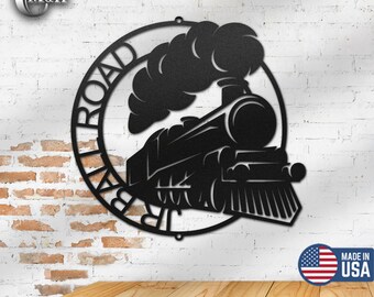 Custom Railroad Station Sign - Etsy