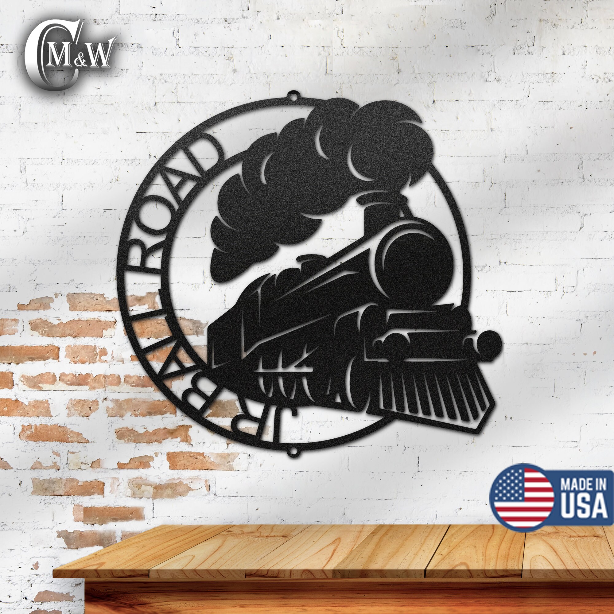 Custom Metal Train Sign Personalized Railroad Laser Cut Metal - Etsy