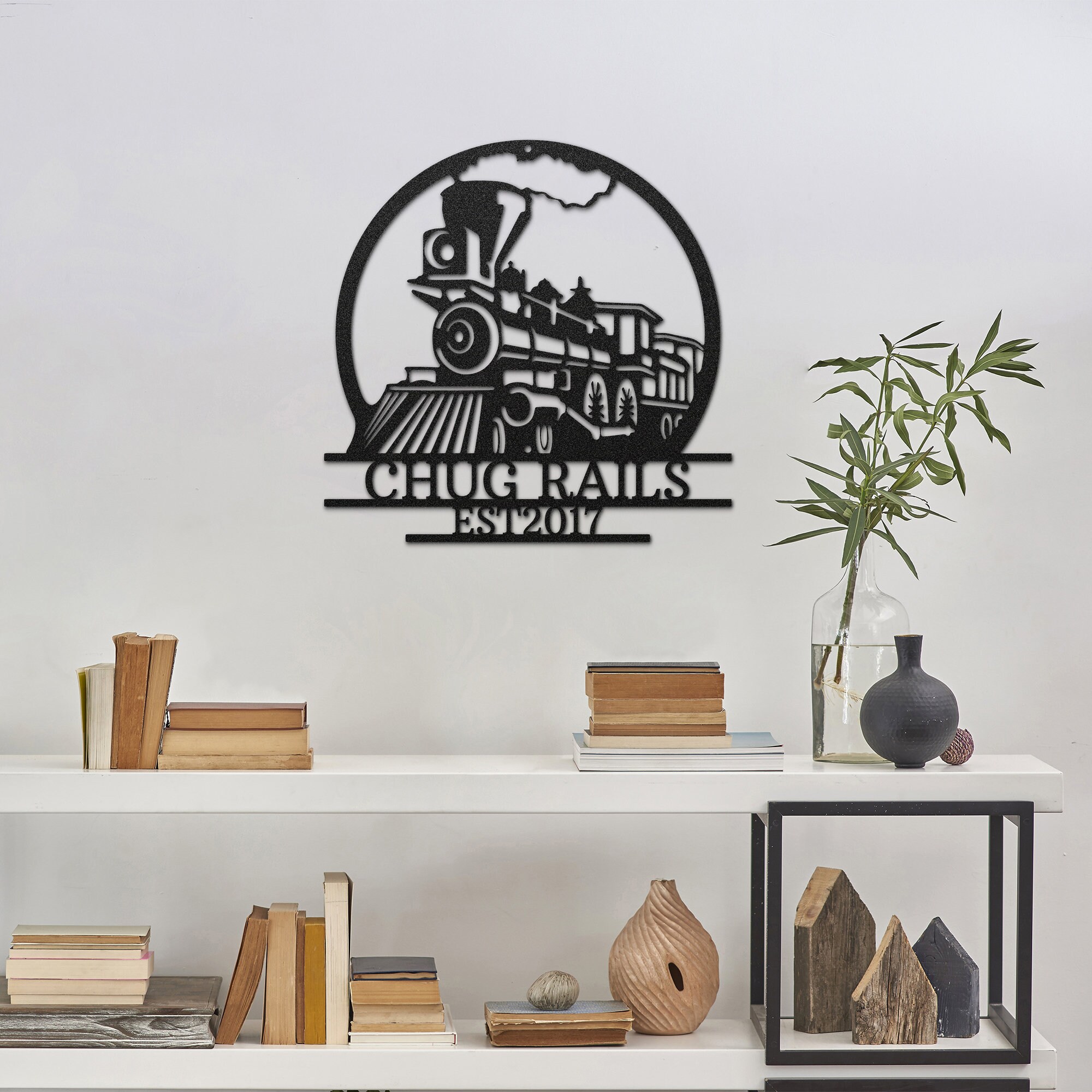 Custom Train Sign Metal Railroad Sign Personalized Name - Etsy