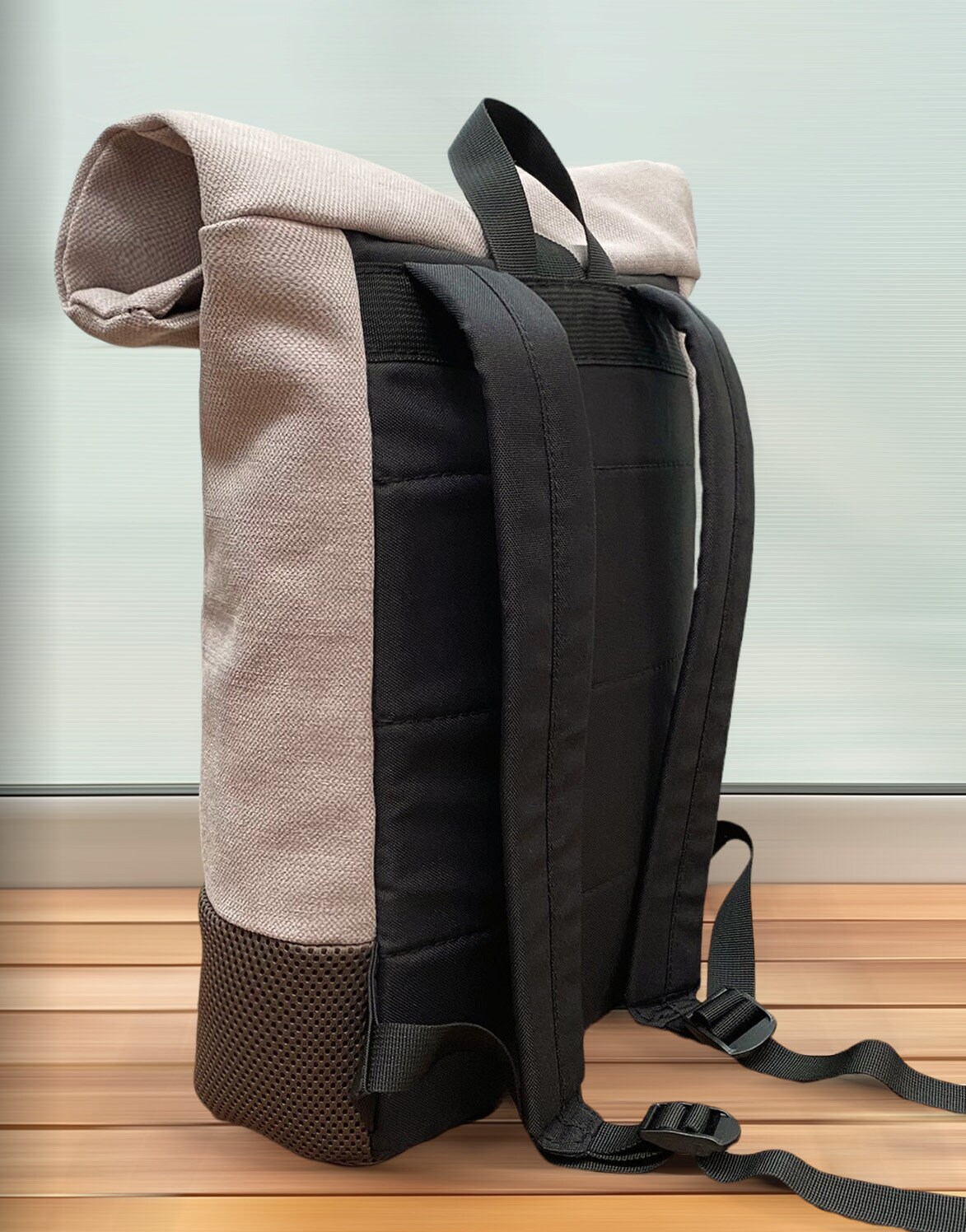 Roll-top Backpack 'sandstone' - Etsy