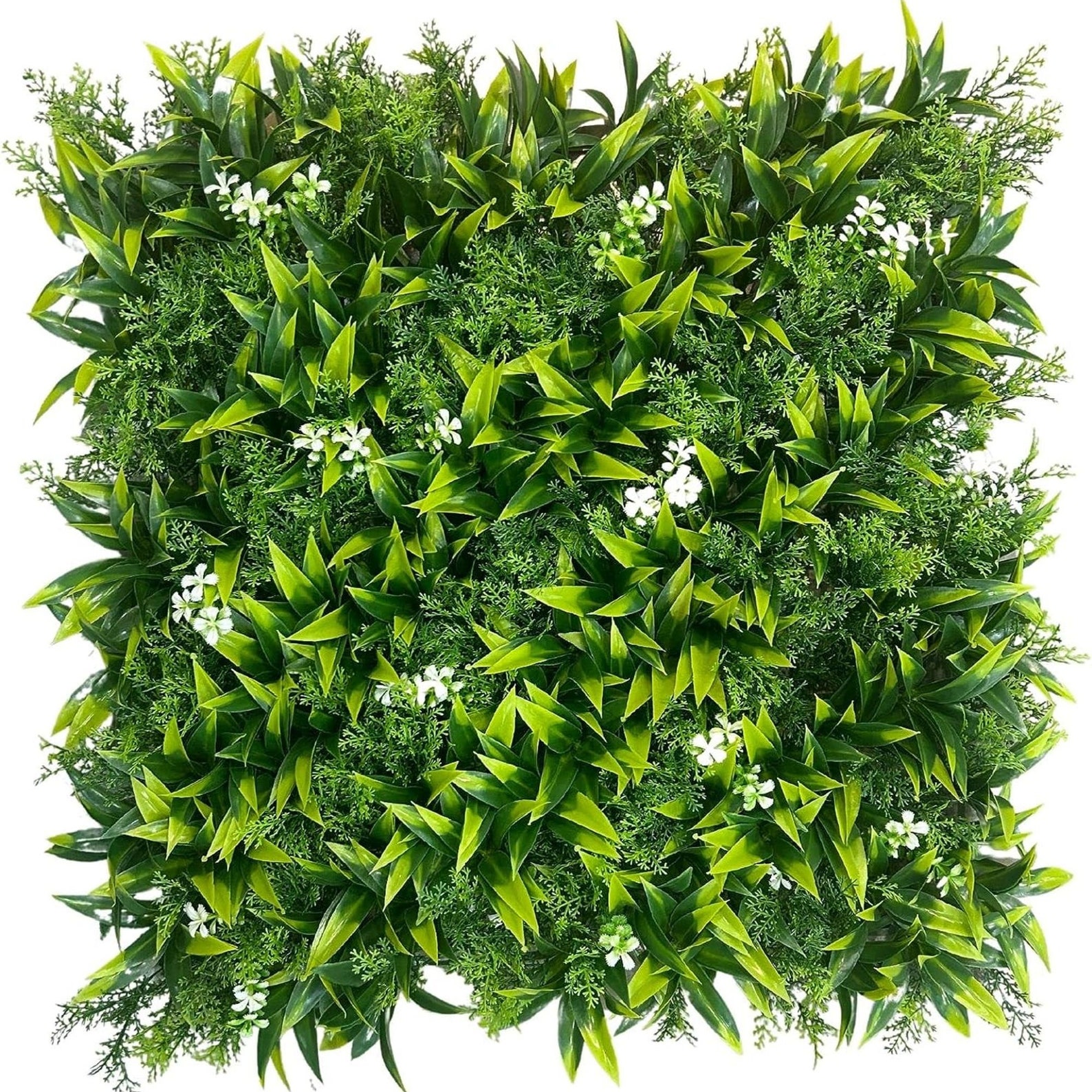 Artificial Grass Wall Panel 20x20'' 9pcs Greenery Grass Backdrop With ...