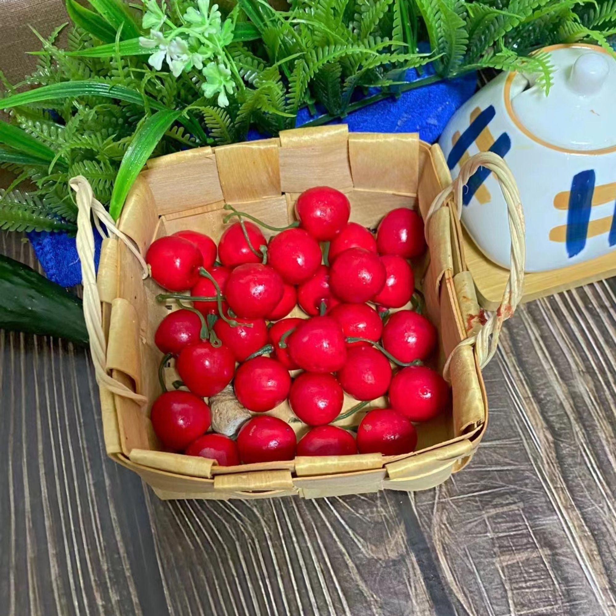 10pcs Artificial Cherry Artificial Fruit Photo Props Home - Etsy