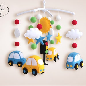 Baby Mobile Sewing Pattern, Felt Kit, Felt Car Pattern, Plushie Car ...