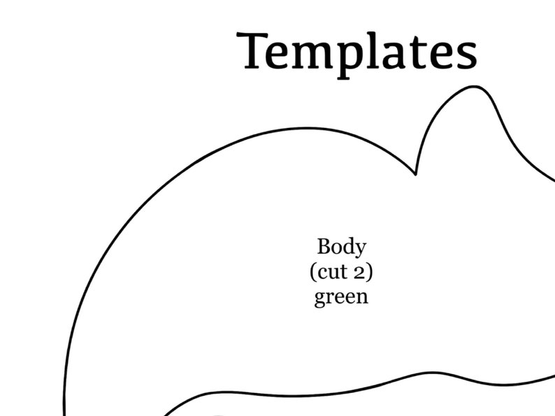 Felt Chameleon Pattern, Felt Animal Sewing Pattern, PDF and SVG - Etsy