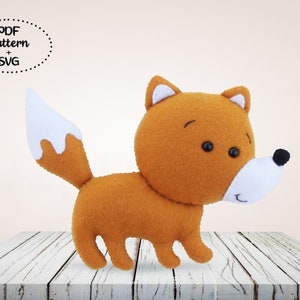 Felt Woodland Sewing Pattern, Easy Animals Pattern PDF, Hand Sewing ...