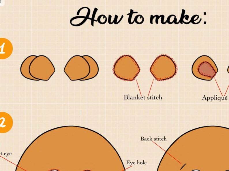 Felt Lion Toy Pattern, Sewing Pattern, Felt Lion Tutorial, Safari ...