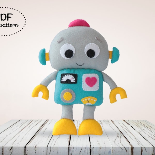 Robot Plush - Etsy