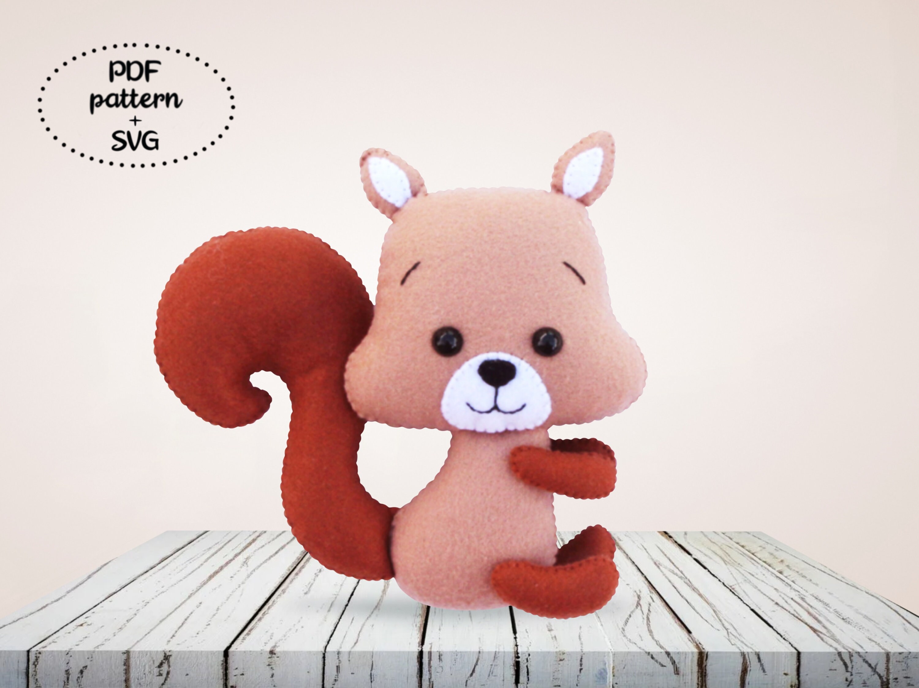 Felt Woodland Sewing Pattern, Easy Animals Pattern PDF, Hand Sewing ...