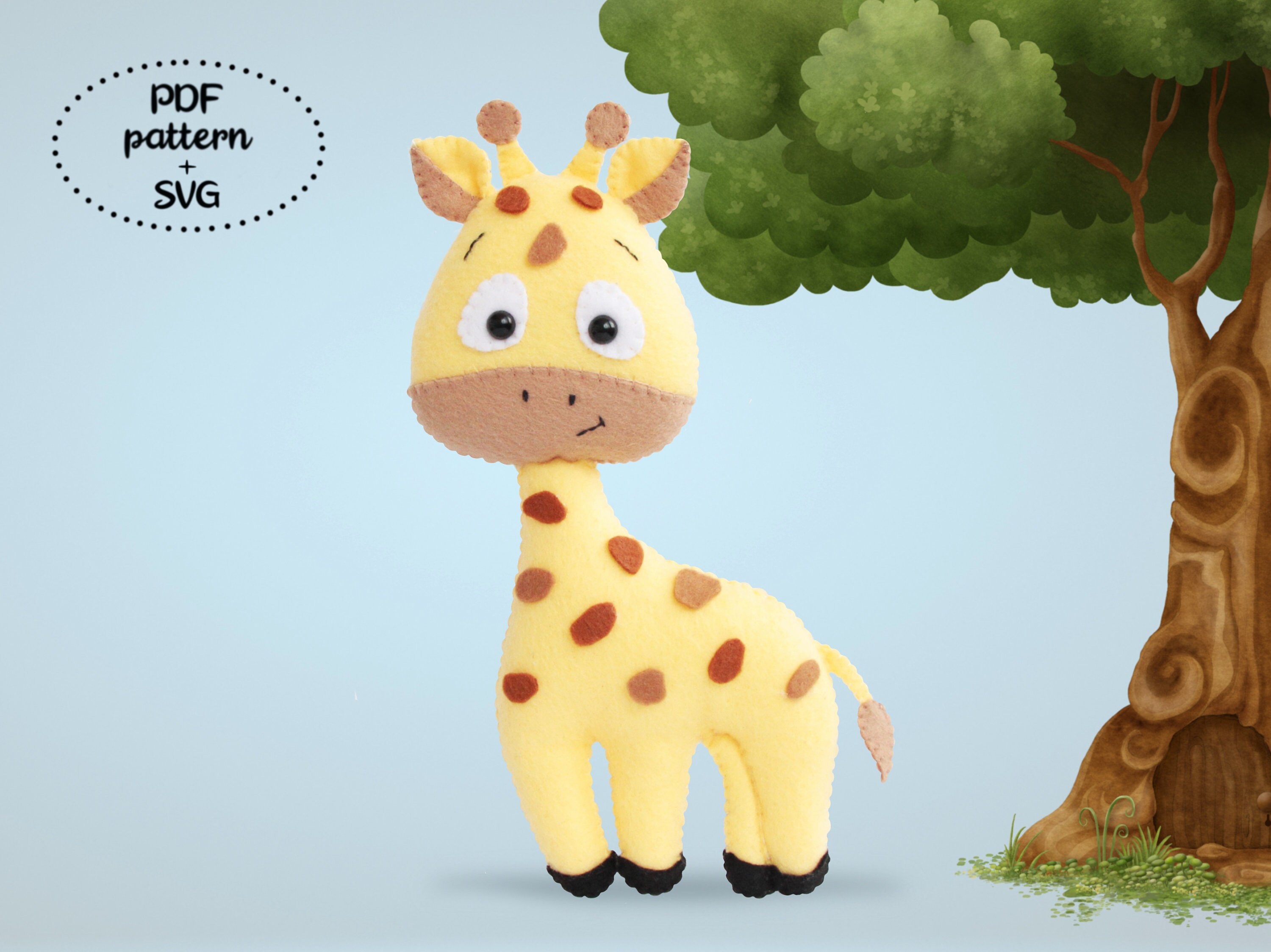 Giraffe Template For Sewing