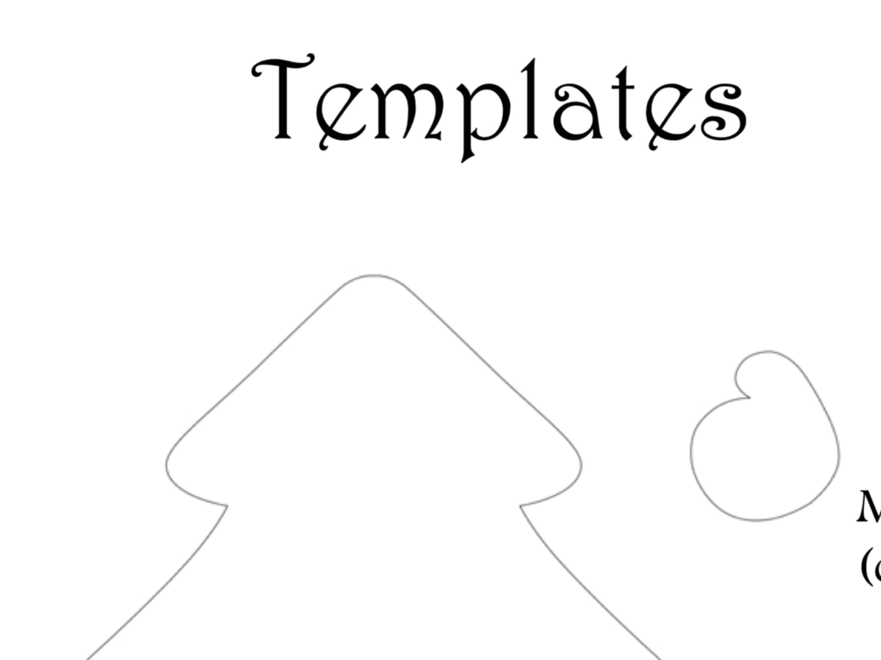 Christmas Tree PDF Sewing Pattern, Christmas Ornaments, Felt Tree ...