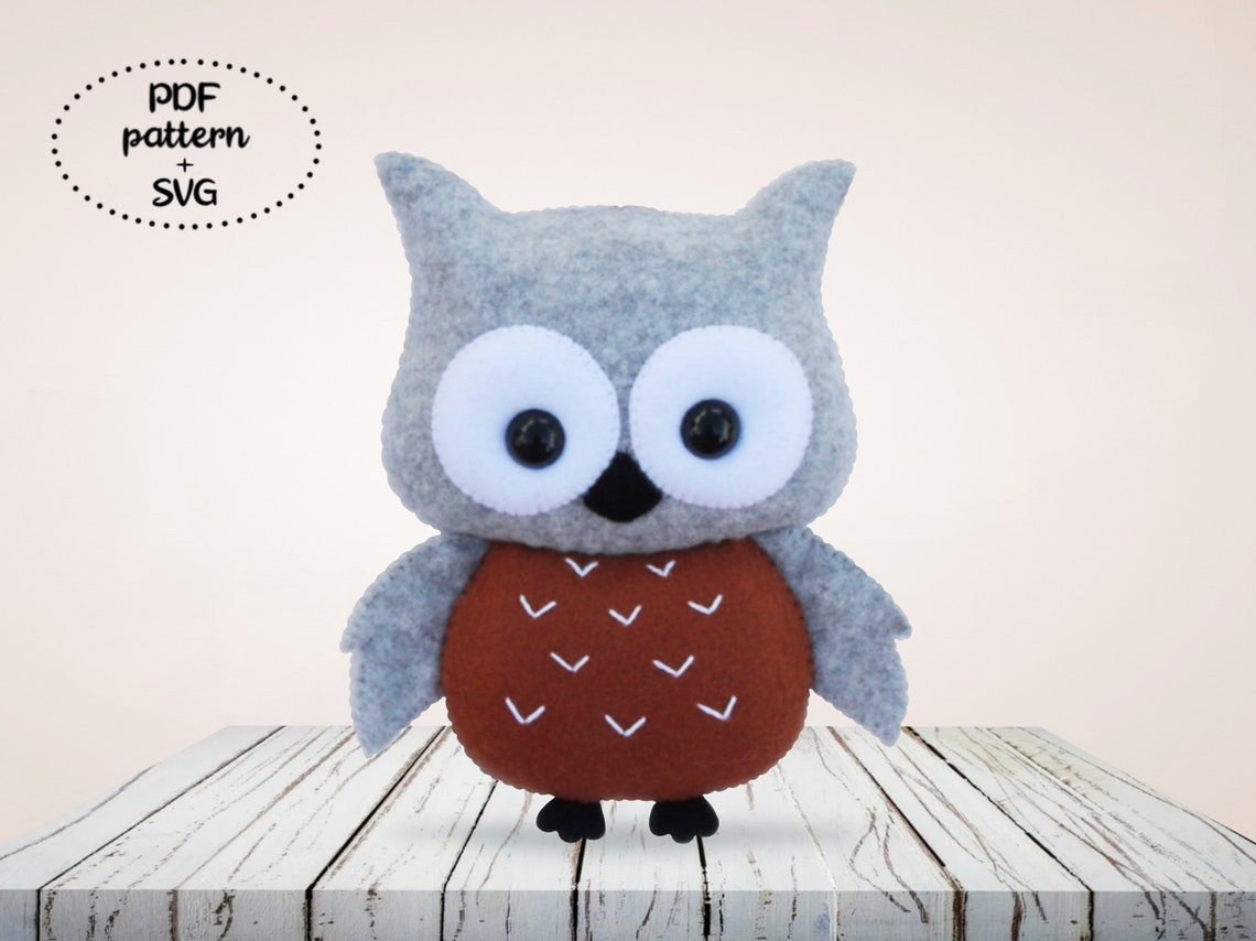 Felt Woodland Sewing Pattern Easy Animals Pattern PDF Hand - Etsy