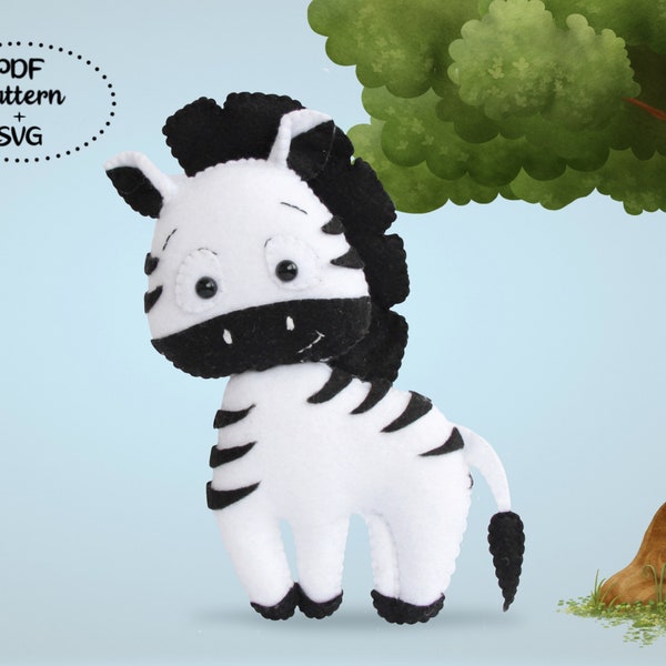 Felt Zebra Pattern - Etsy