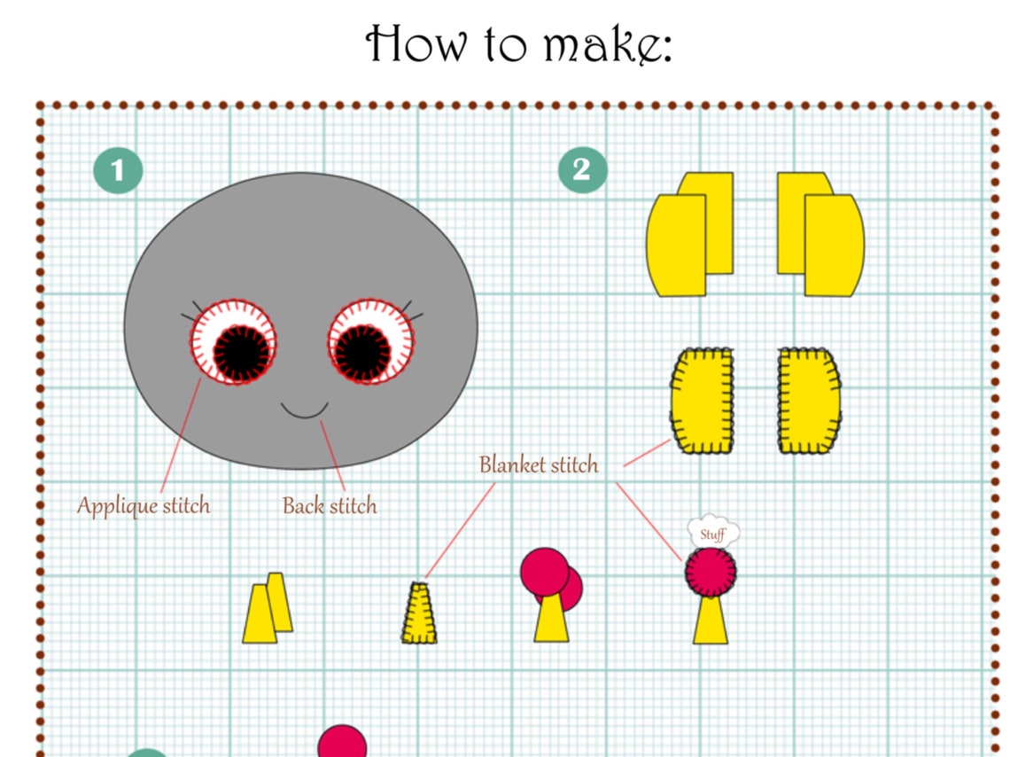 Robot Girl Toy, Felt Pattern, Felt Sewing, Felt Robots Ornament, Felt ...