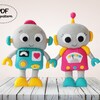 Robot Sewing Pattern, Felt Pattern, Felt Easy Sewing Plush Toy, Robot ...