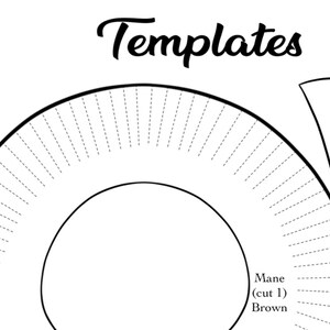 Felt Lion Toy Pattern, Sewing Pattern, Felt Lion Tutorial, Safari ...