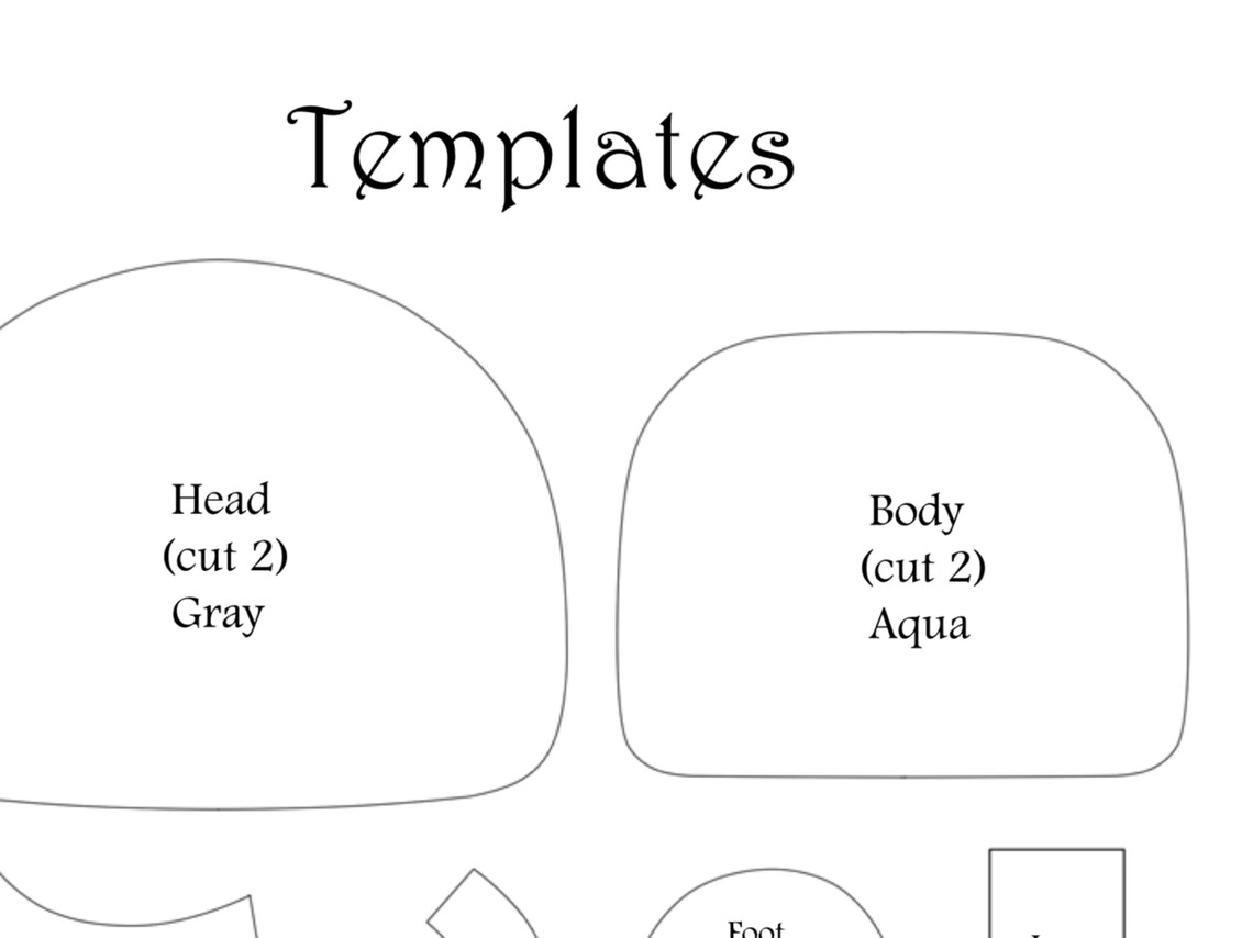 Robot Sewing Pattern, Felt Pattern, Felt Easy Sewing Plush Toy, Robot ...