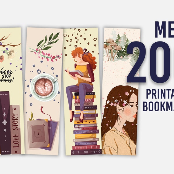 Funny Printable Bookmark Template - Etsy