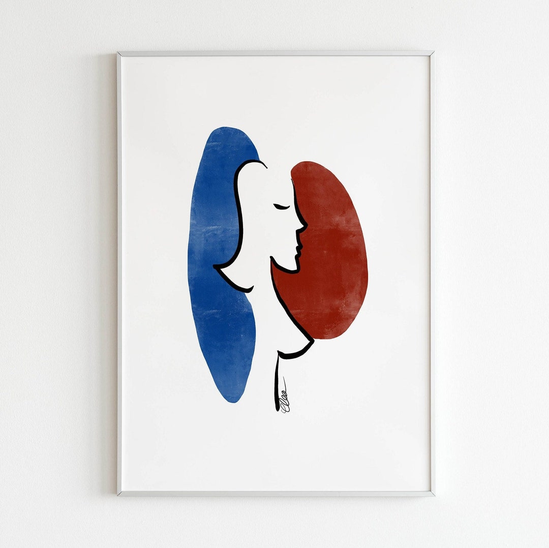 Poster Illustration marianne French Flag for Town Hall - Etsy