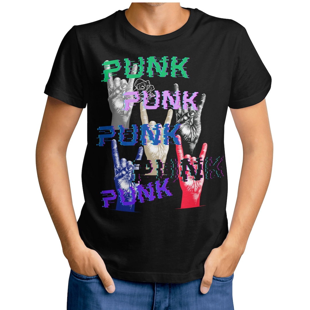 Punk Colors T-shirt Vibrant Alternative Fashion Top - Etsy