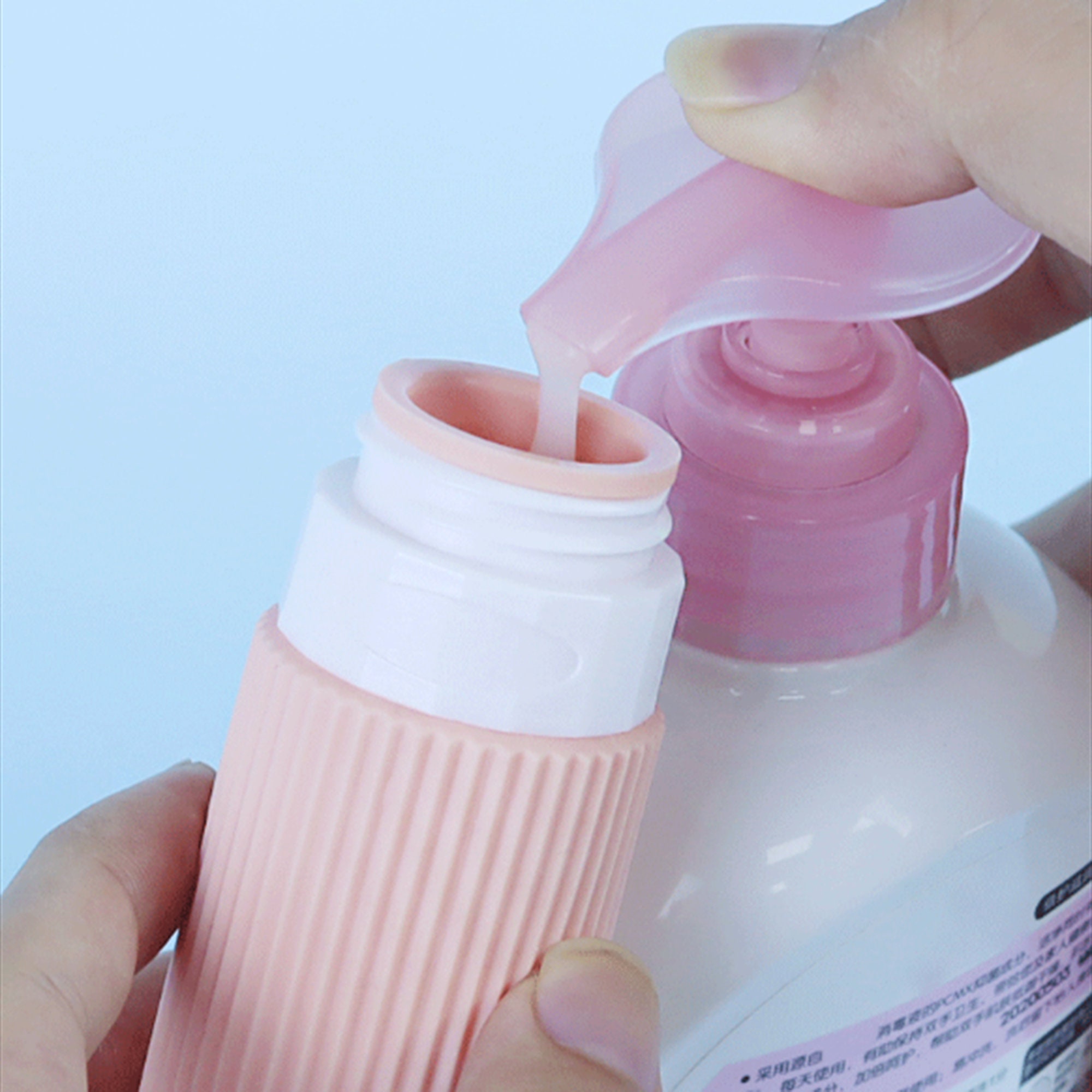 7pc/set Silicone Dispensing Bottle, Squeeze Lotion Dispensing Bottle ...