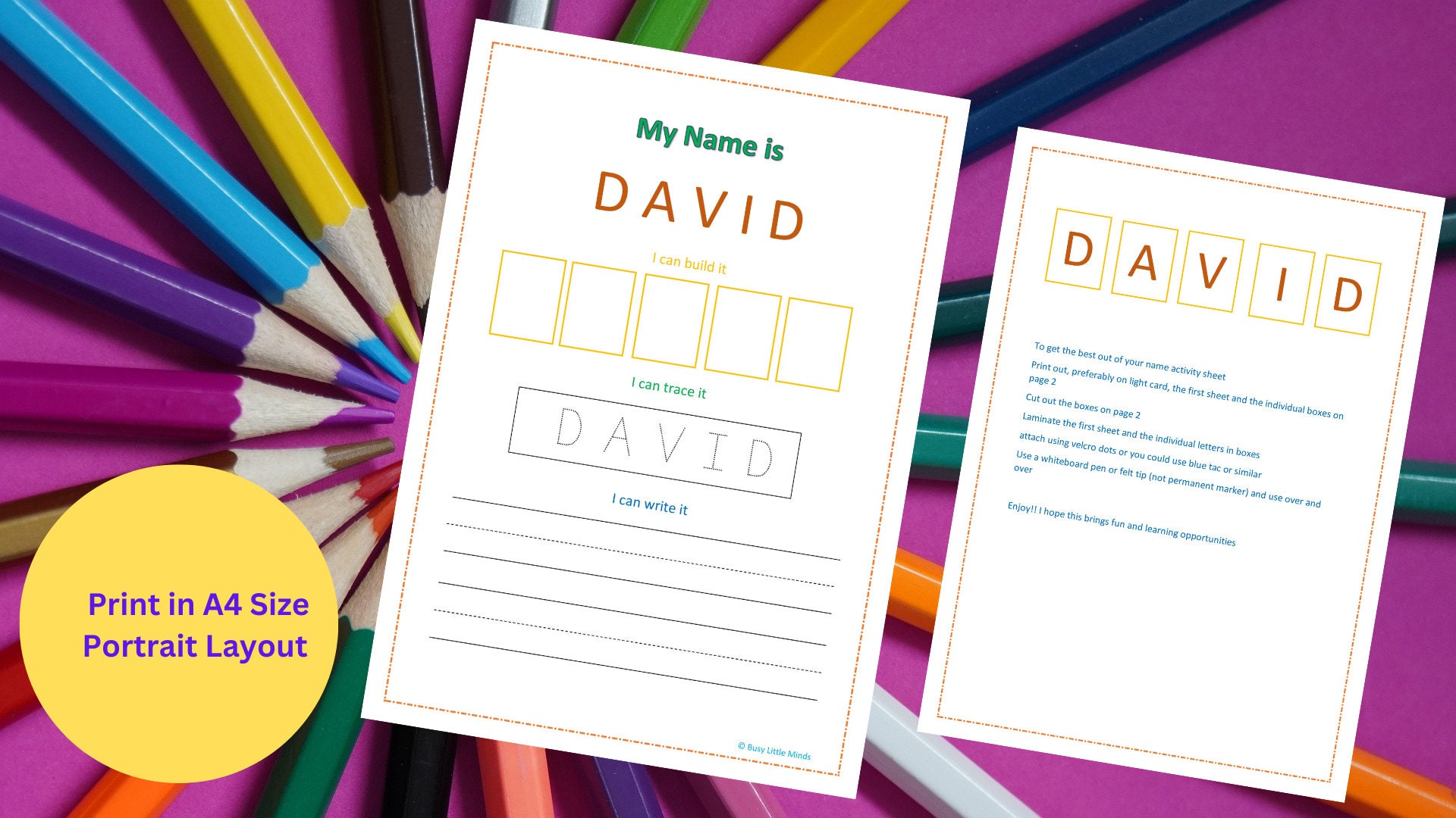 Personalised Name Printable Worksheet, Name Recognition, Trace My Name ...