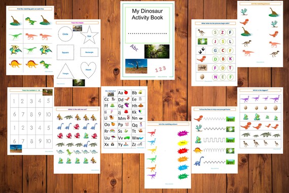 Dinosaur Themed Early Learning Instant Download Printable - Etsy