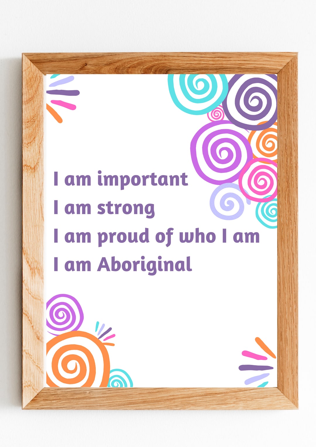 Aboriginal Inspiration Classroom Poster Positive Affirmation - Etsy