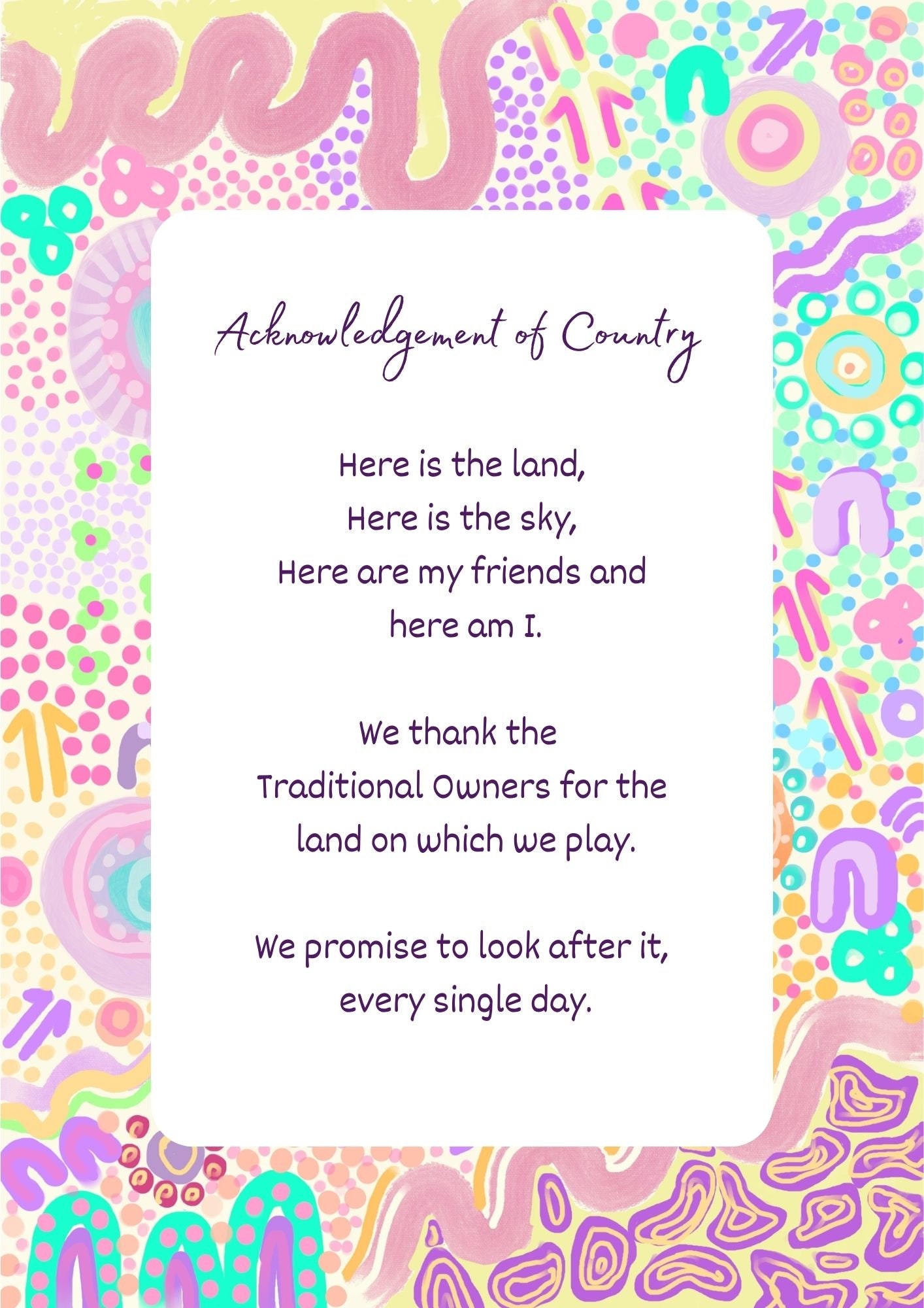 Aboriginal Acknowledgement of Country | Aboriginal Art | Teacher ...