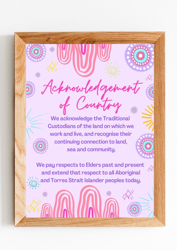 Aboriginal Acknowledgement of Country Aboriginal Art - Etsy