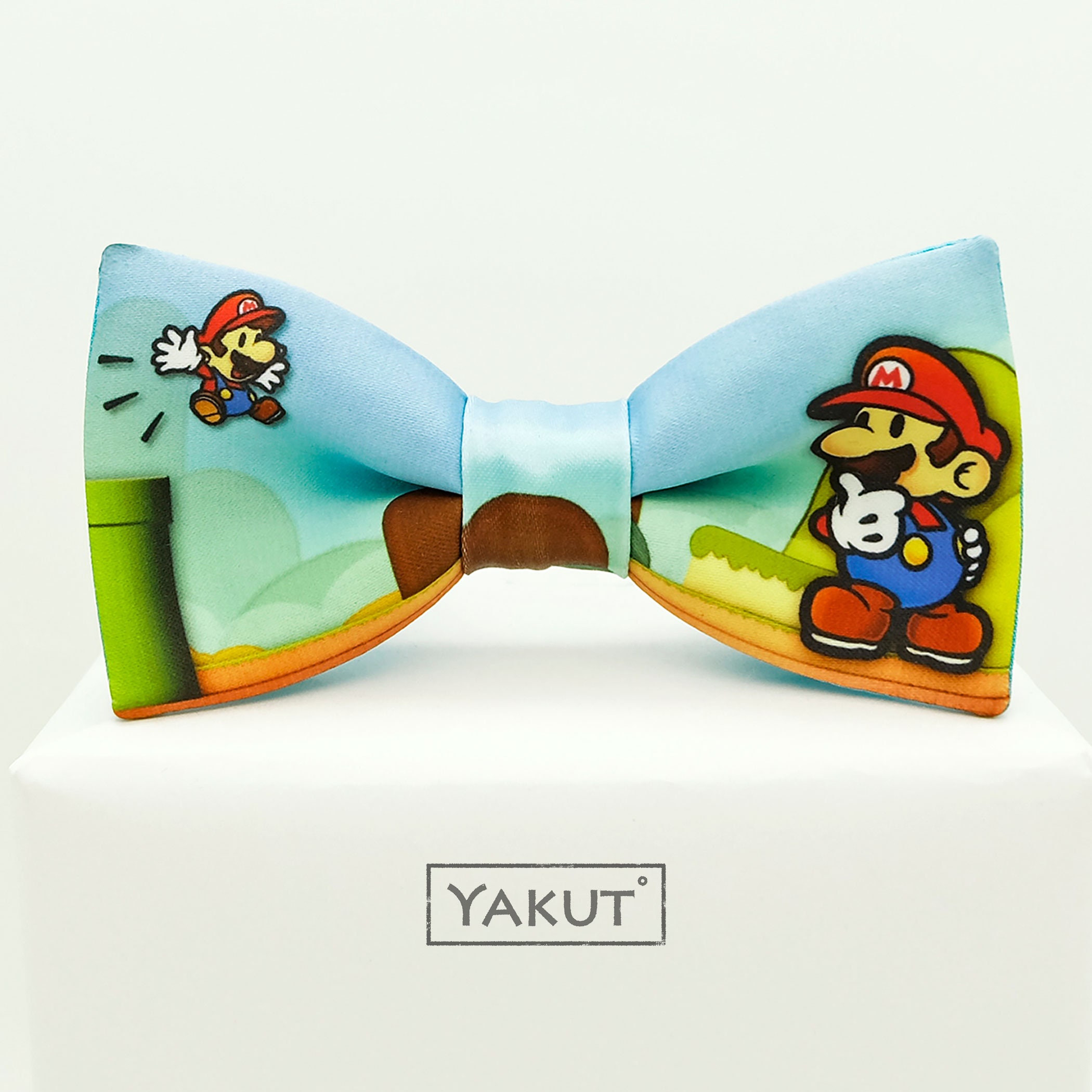 Super Mario Bow Tie, Video Game Paper Mario Pattern Bowtie, Geek Gift ...