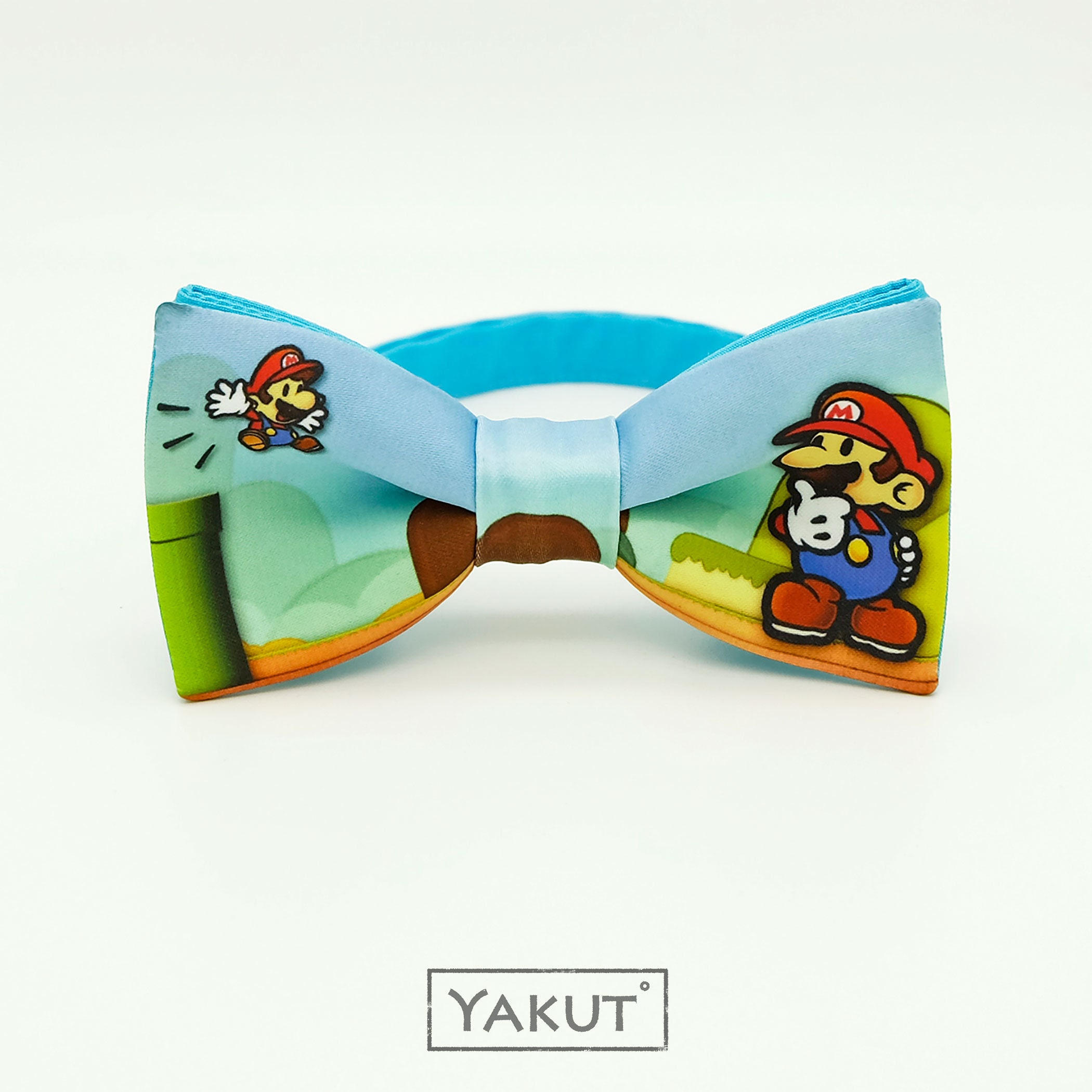 Super Mario Bow Tie, Video Game Paper Mario Pattern Bowtie, Geek Gift ...