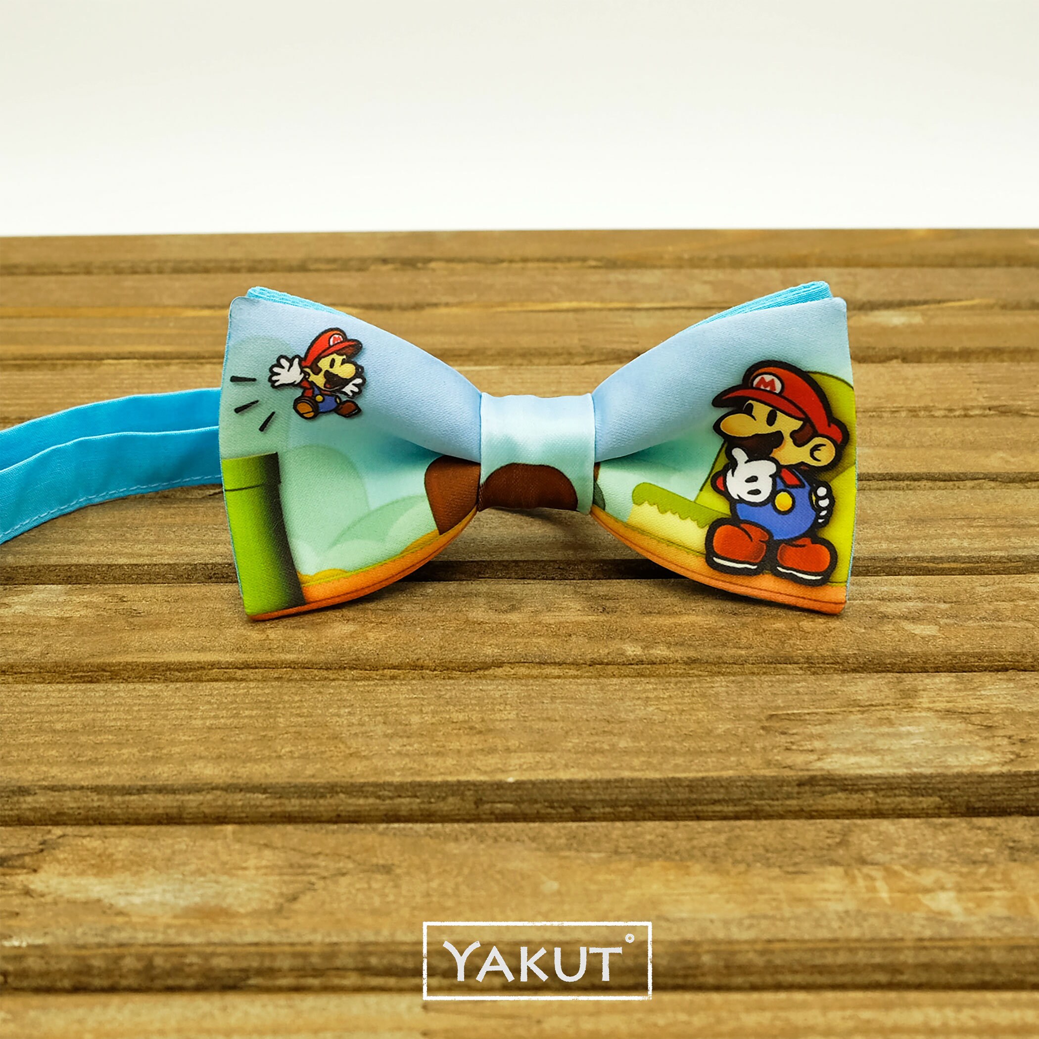 Super Mario Bow Tie, Video Game Paper Mario Pattern Bowtie, Geek Gift ...