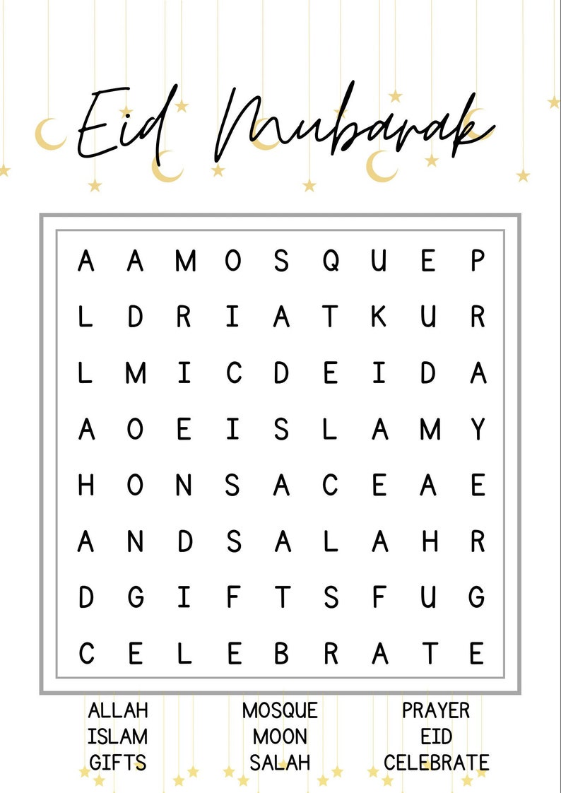EID WORDSEARCH - Etsy