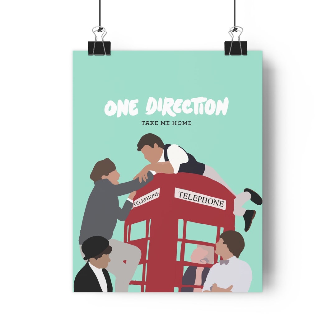 One Direction Take Me Home Album Poster Print, 1D, Album Art Print, One ...