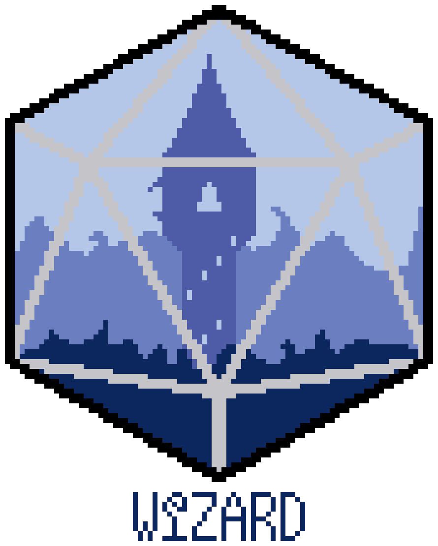 Wizard Dnd Class Symbol - Dungeons and Dragons - Cross Stitch PDF Pattern, Digital Design - Etsy