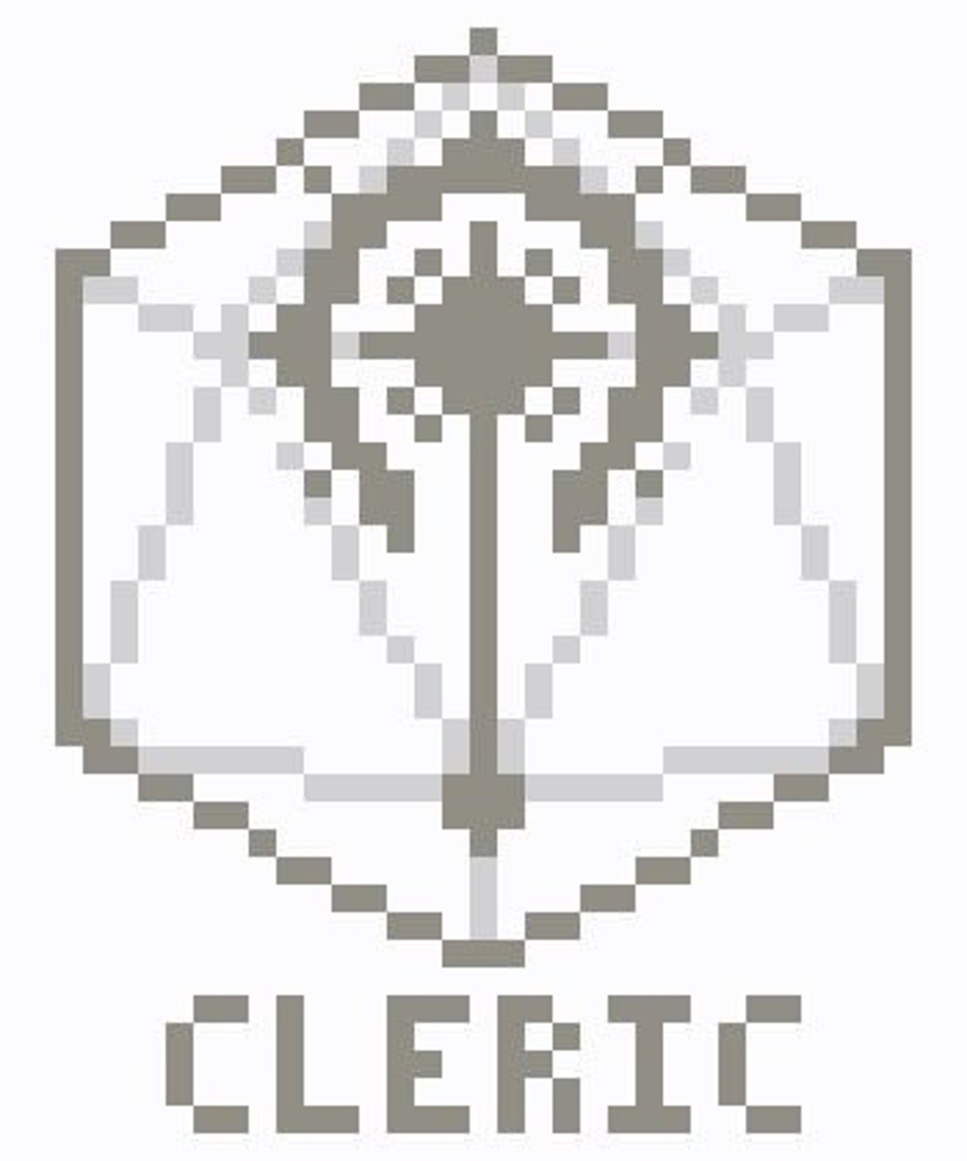 Cleric Class Symbol - Dungeons and Dragons - Cross Stitch PDF Pattern ...