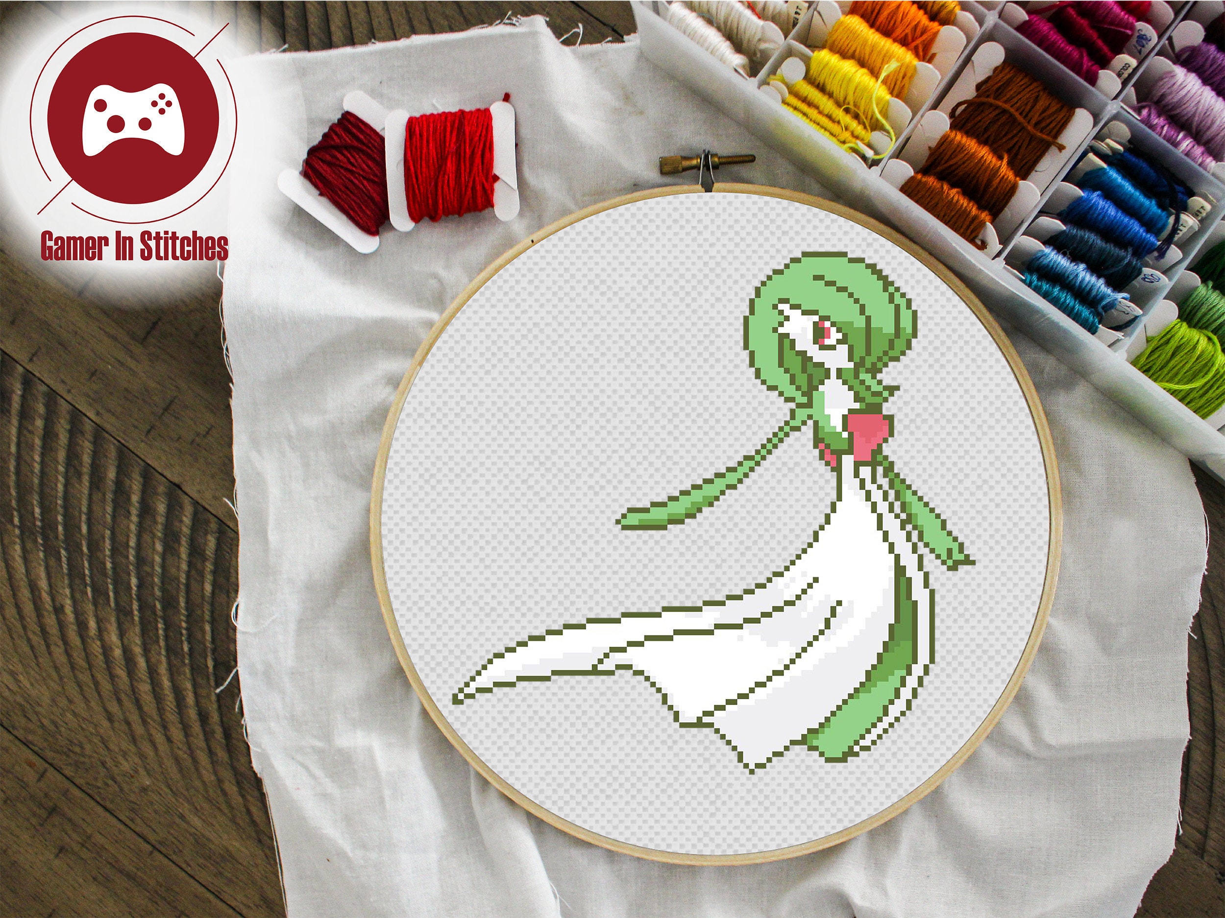 Gardevoir Pokemon Cross Stitch PDF Pattern, Digital Design - Etsy