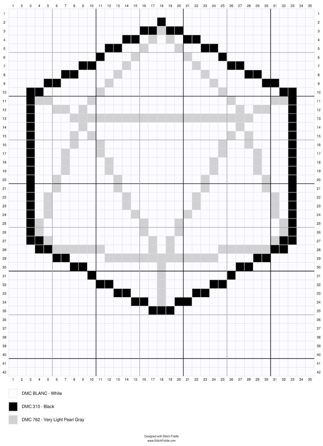 Blank D20 Class Template - Dungeons and Dragons - Cross Stitch PDF ...
