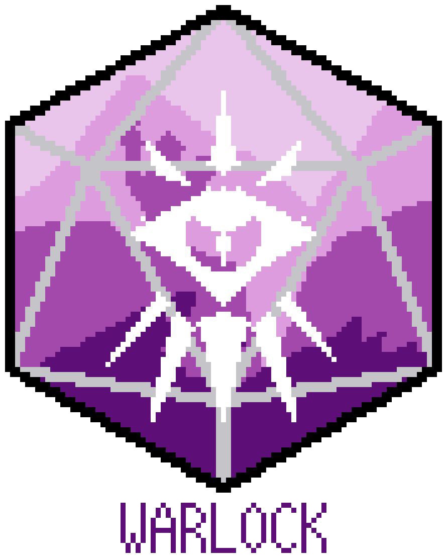 Warlock Dnd Class Symbol - Dungeons and Dragons - Cross Stitch PDF ...